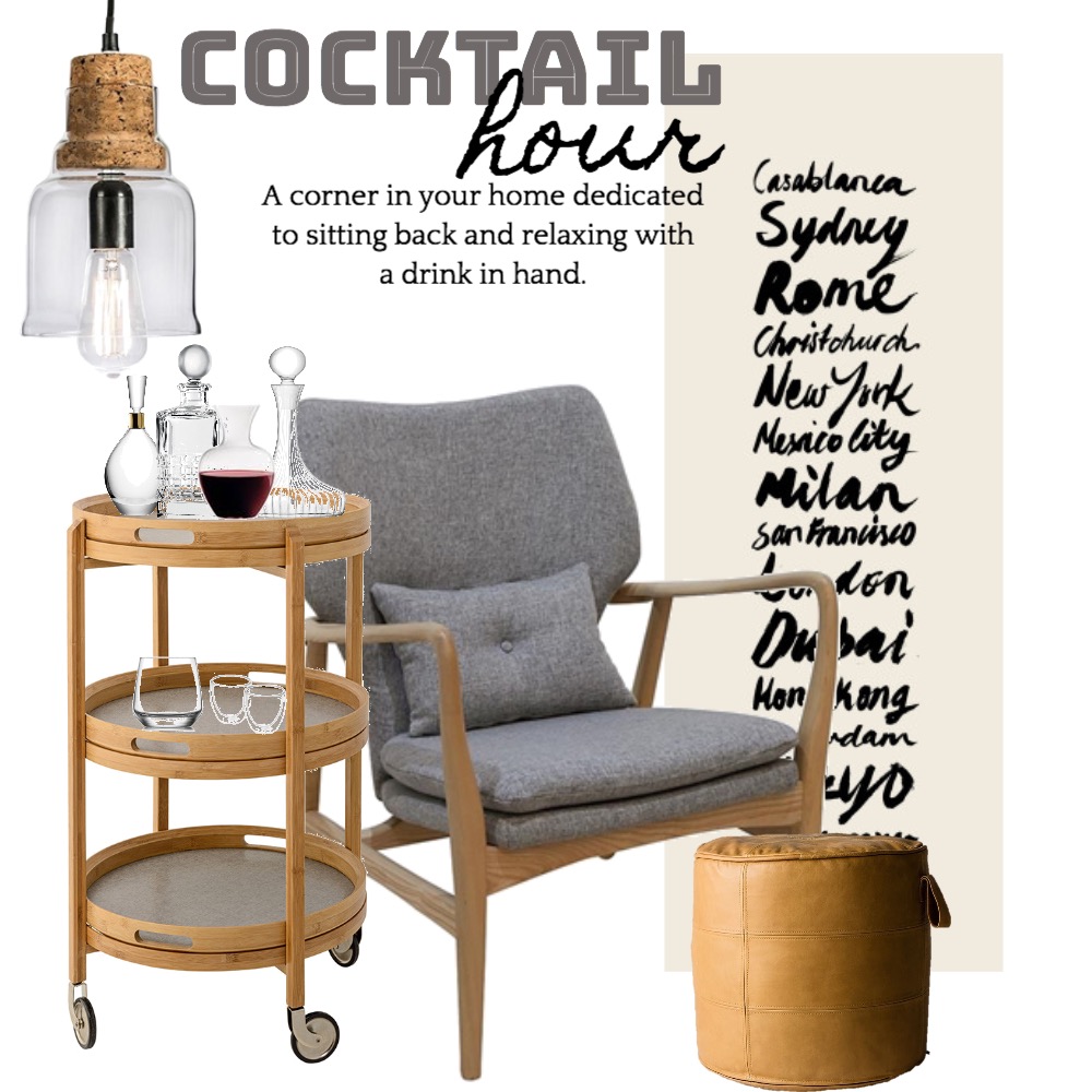 Cocktail hour Interior Design Mood Board by Silvergrove Homewares ...