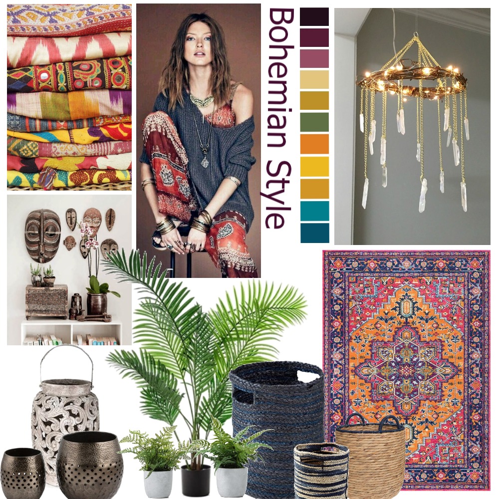 Bohemian Mood Interior Design Mood Board by EMa | Style Sourcebook