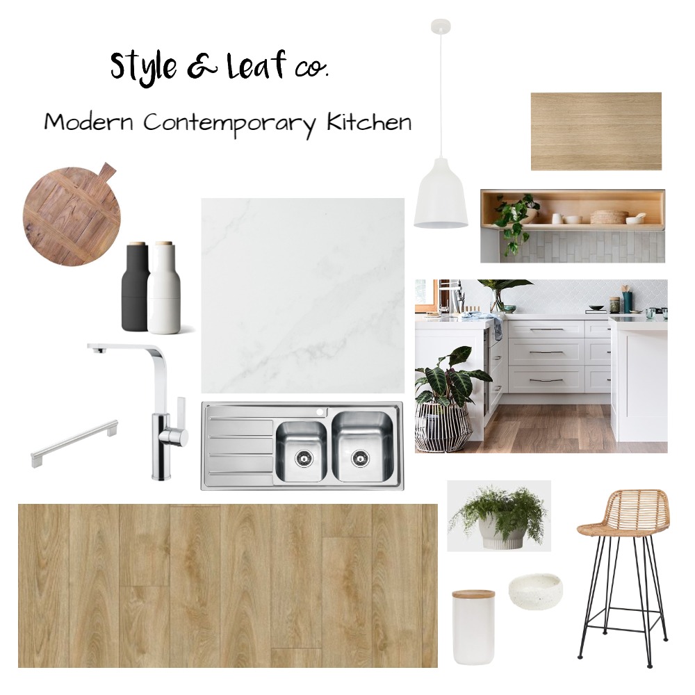 Modern Contemporary Kitchen Interior Design Mood Board by Style and ...