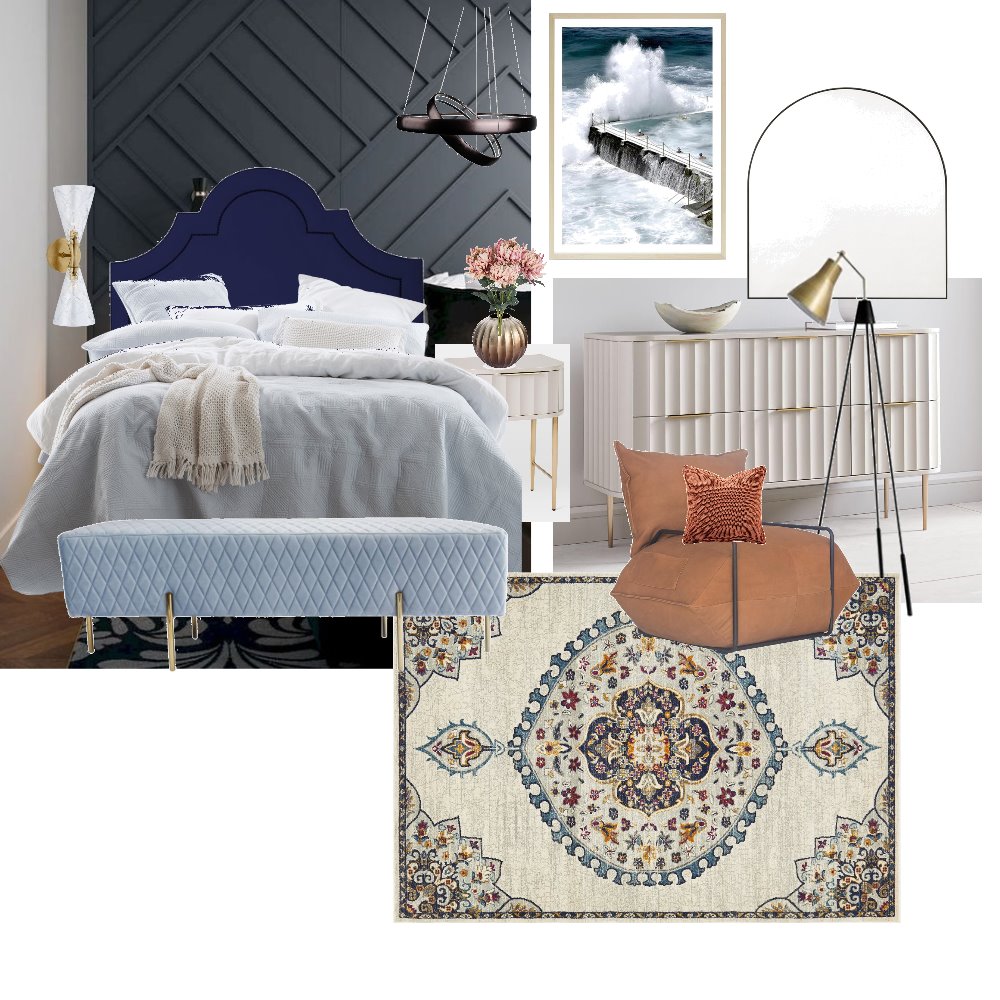 Jazz Hotel Room Interior Design Mood Board by harluxe | Style Sourcebook