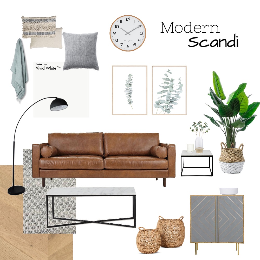 Scandi Living Room Interior Design Mood Board by SophieMills | Style ...