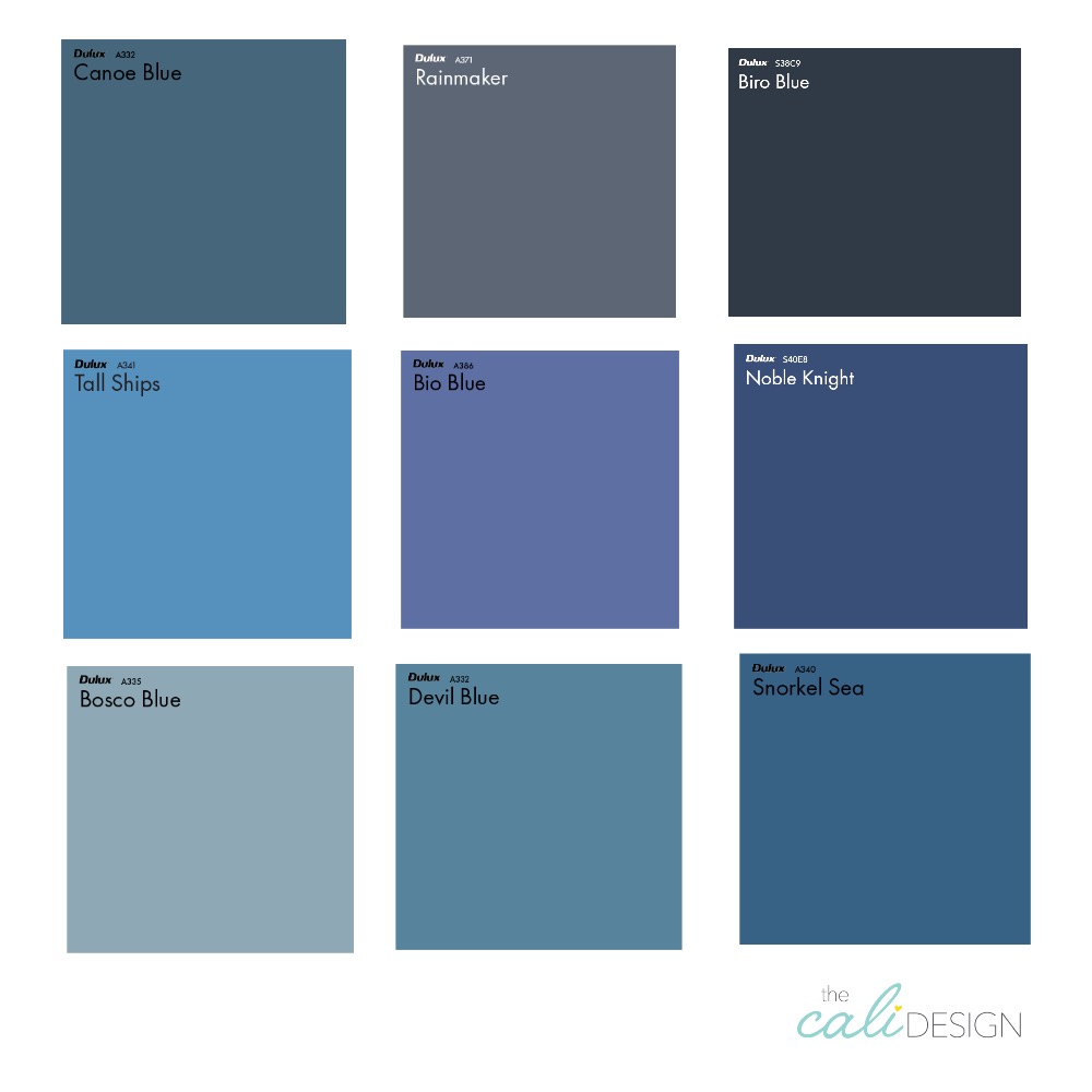 blue Interior Design Mood Board by The Cali Design | Style Sourcebook