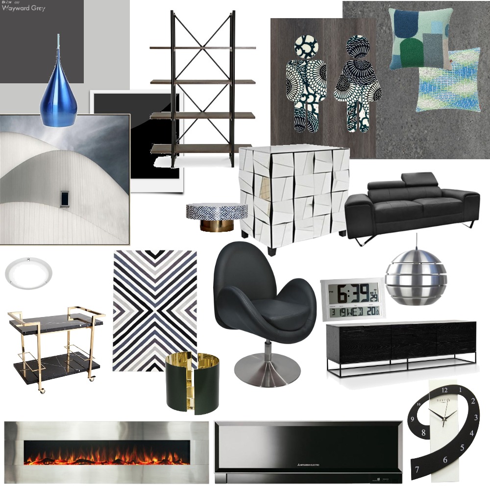 High Tech estilo Interior Design Mood Board by miriancastilho | Style ...