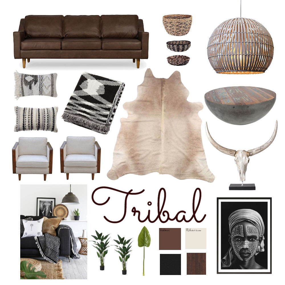 African Tribal Interior Design Mood Board by CHolmes | Style Sourcebook