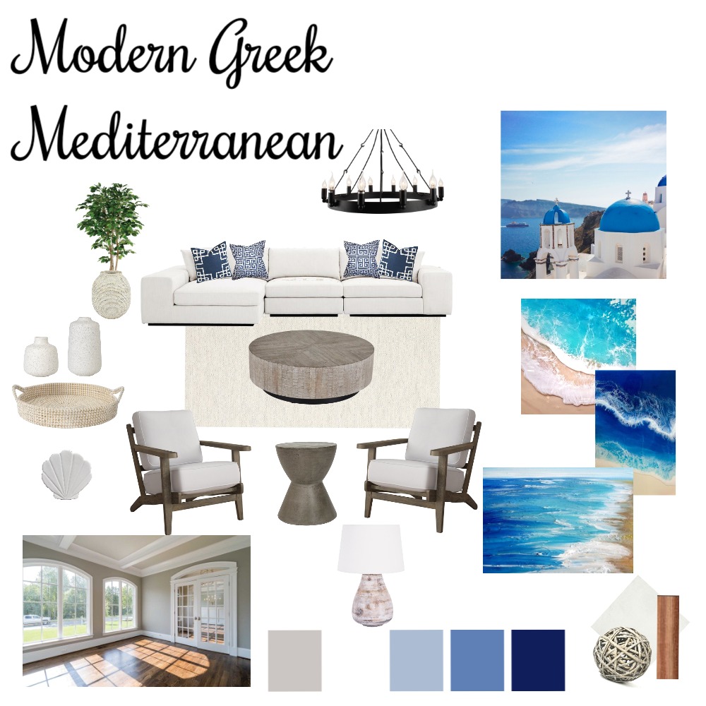 modern greek mediterranean Interior Design Mood Board by Ayusha | Style ...