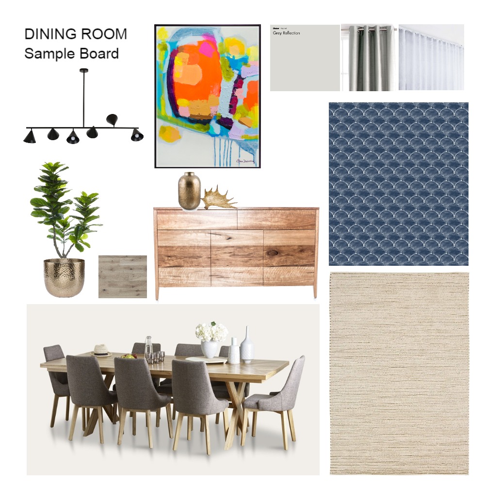 Dining Room Sample Board Interior Design Mood Board by vingfaisalhome ...