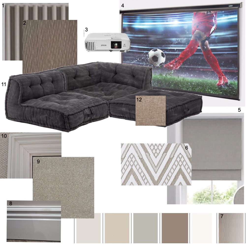 sample board 4 - games room Interior Design Mood Board by rakayaharding ...