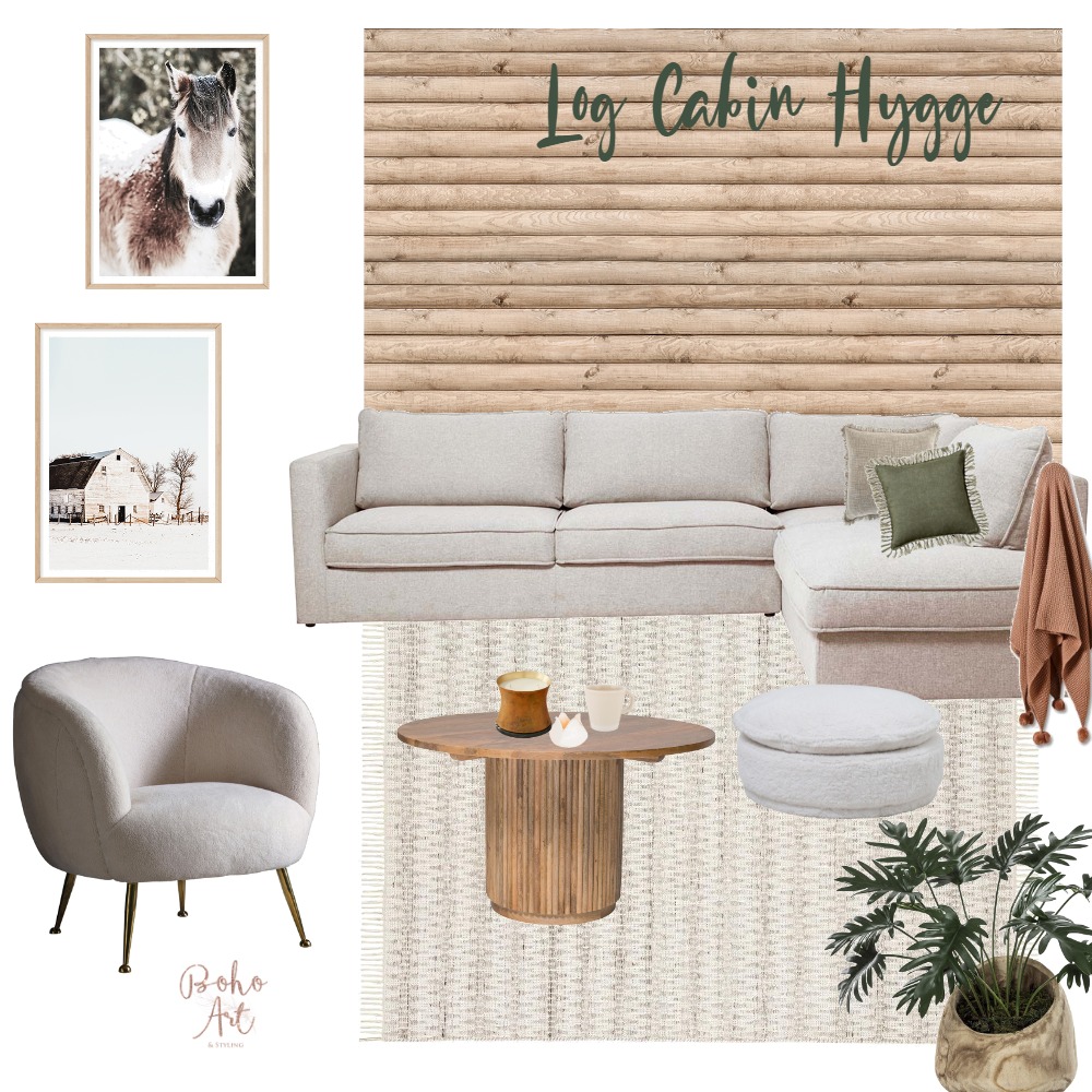Scandi Cabin Lounge Interior Design Mood Board by Boho Art & Styling ...