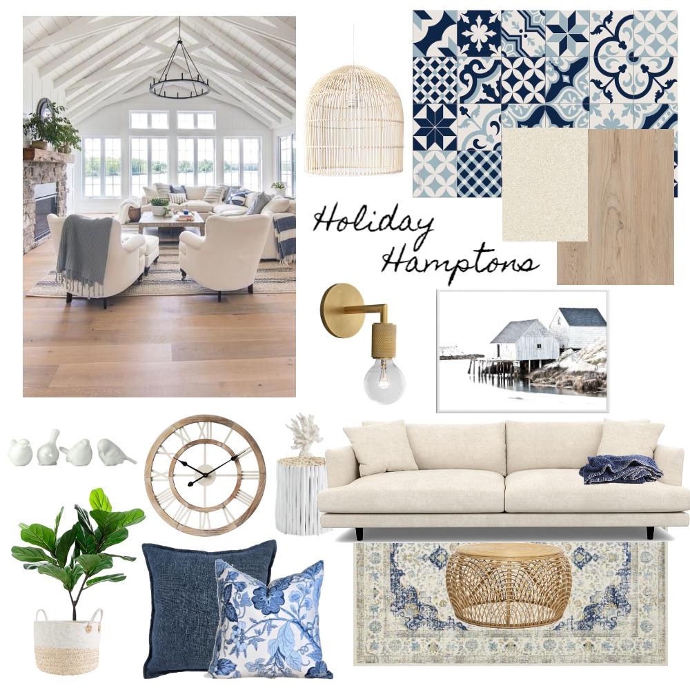 Holiday Hamptons Interior Design Mood Board by Murphy House Interiors ...