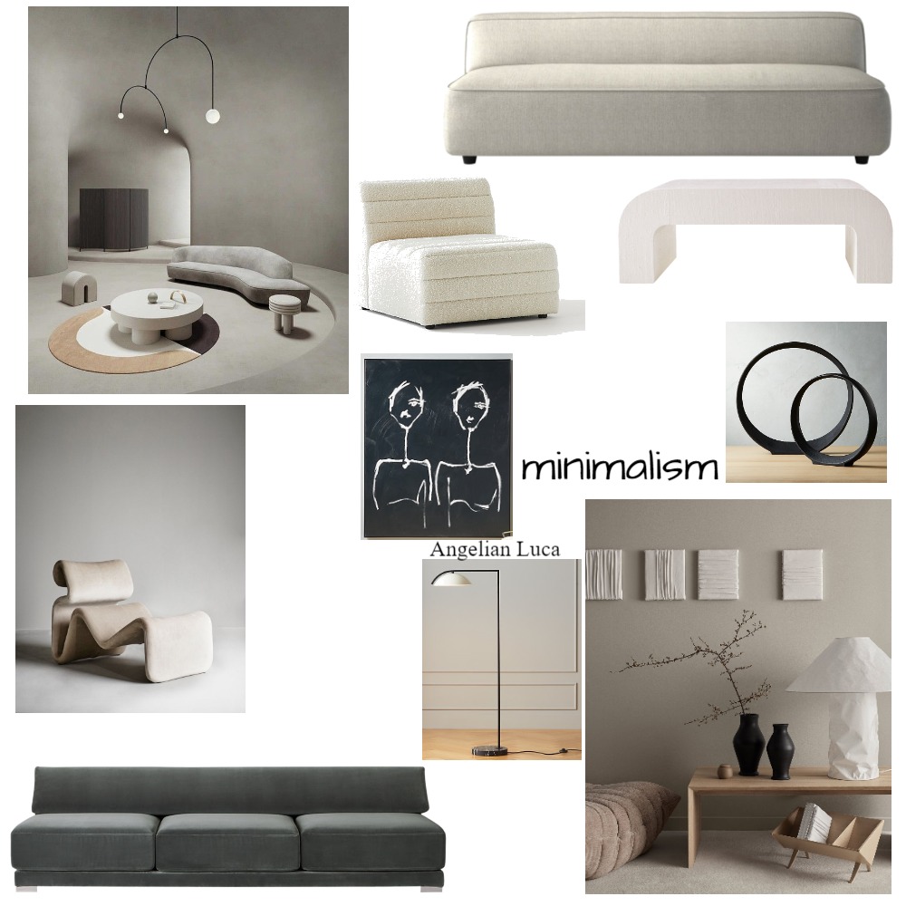 MINIMALISM MOODBOARD Interior Design Mood Board by Angelian Luca ...
